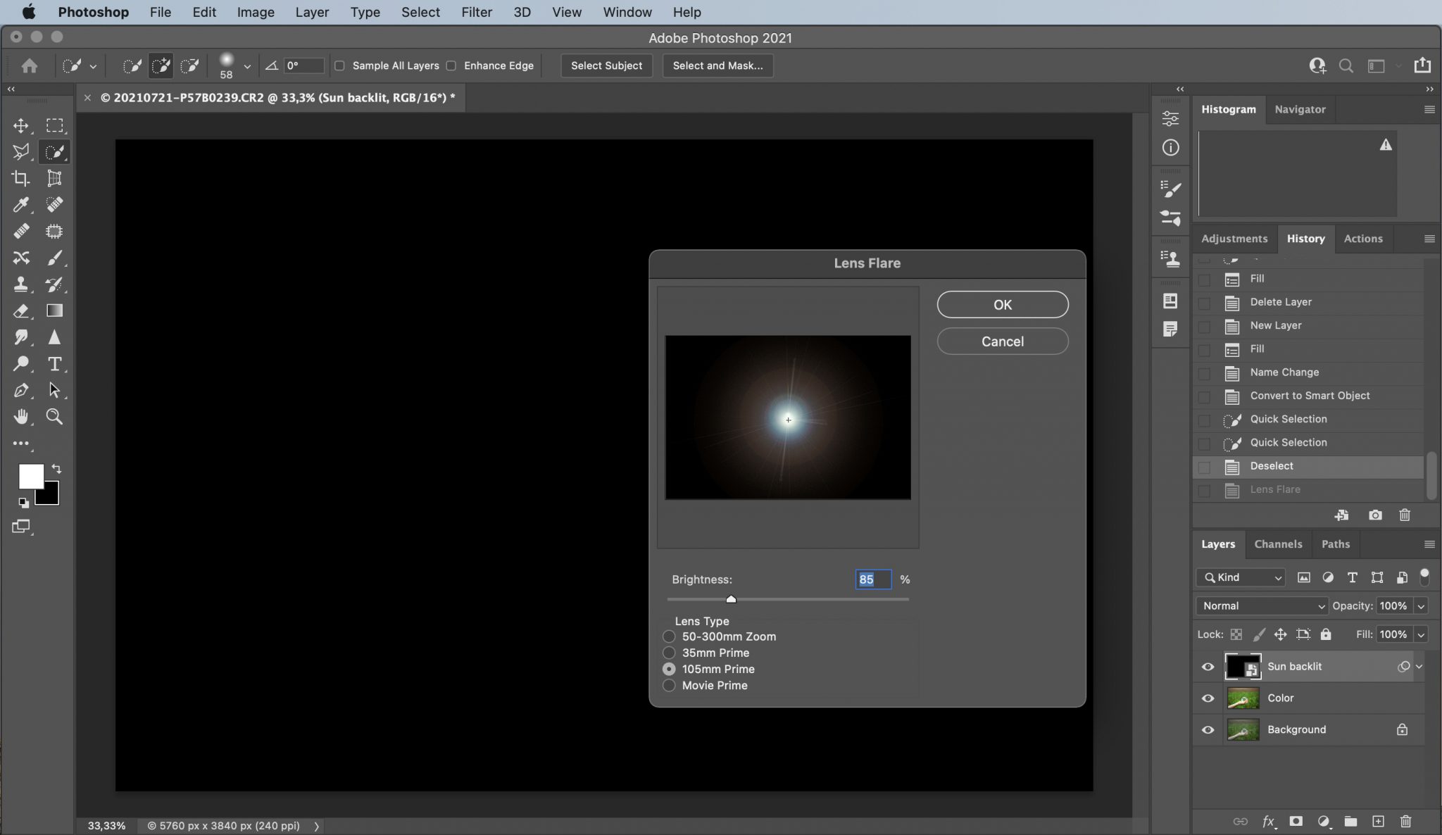 How to add sun or sun glare in photoshop fast and easy | Rawismyreligion