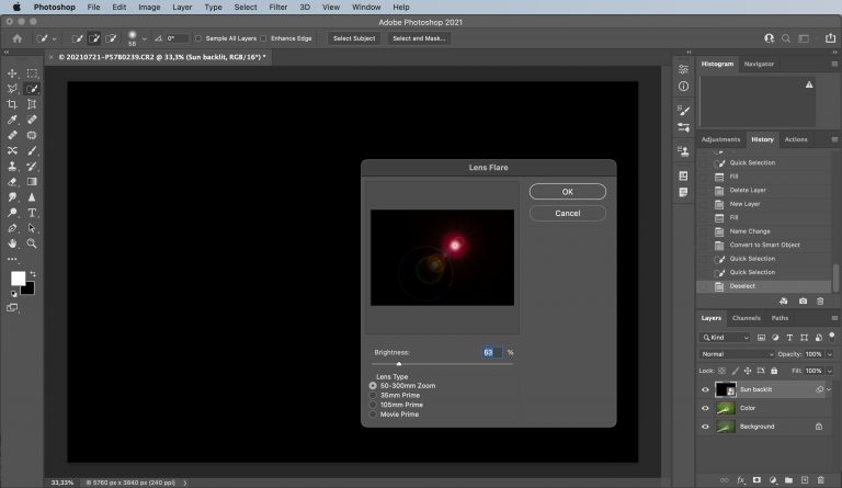 How to add sun or sun glare in photoshop fast and easy | Rawismyreligion