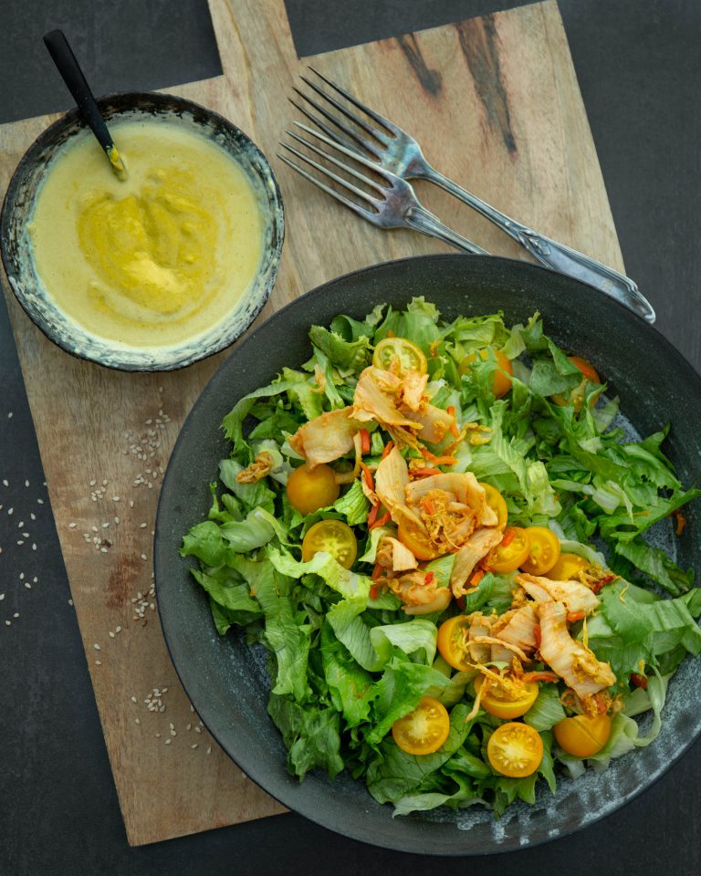 Kimchi Salad with Mustard Dressing | Rawismyreligion